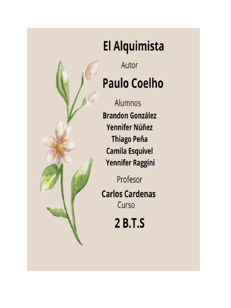 El Alquimista: Sueños y Destino | PDF