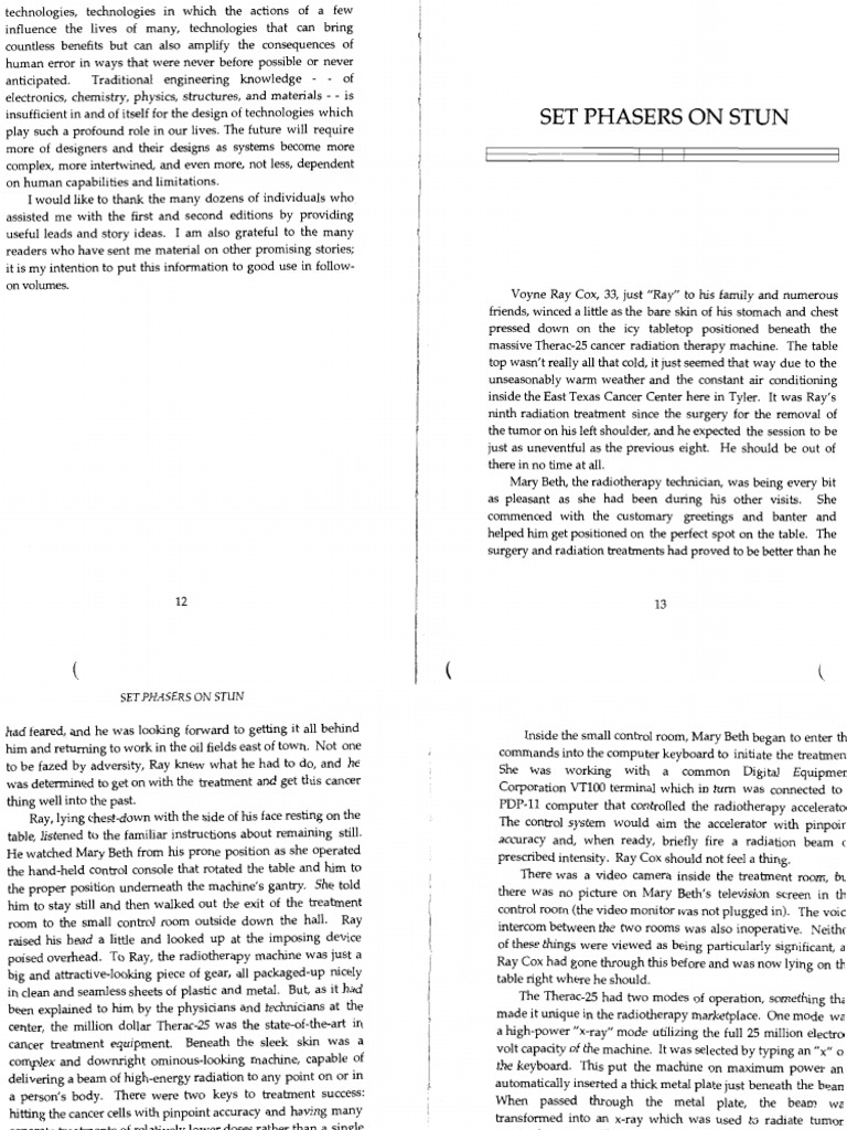 Reading Assignment #2 - Set Phasers On Stun | PDF