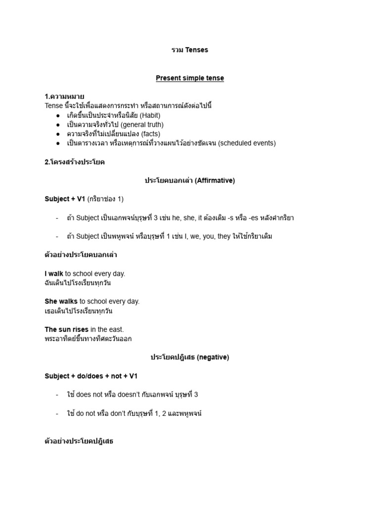 All Tenses | PDF