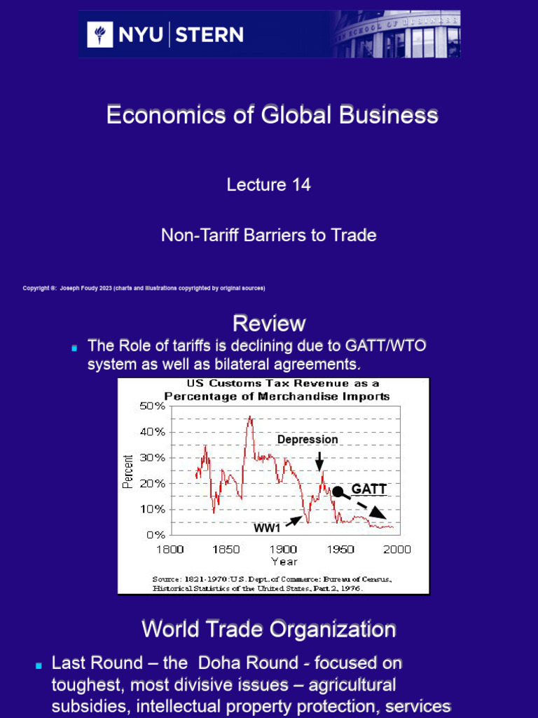 EGB Lecture Trade 5 Ntbs | PDF | Non Tariff Barriers To Trade | World ...