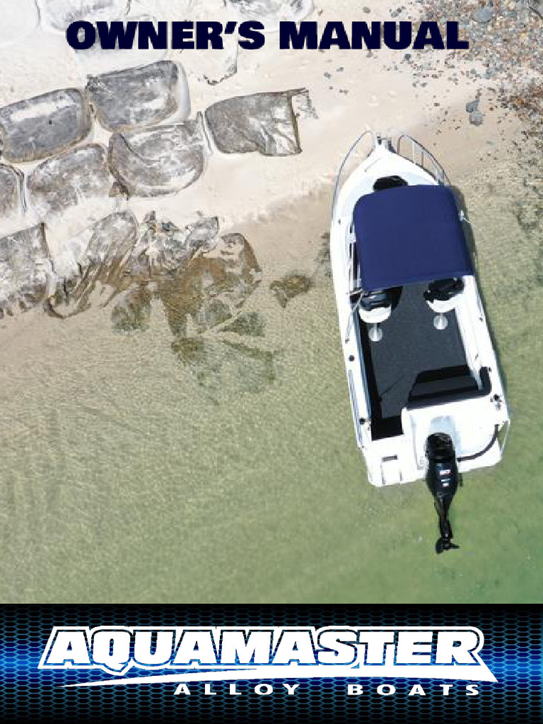 Aquamaster Boat Owner's Manual Guide | PDF | Anchor | Trailer (Vehicle)