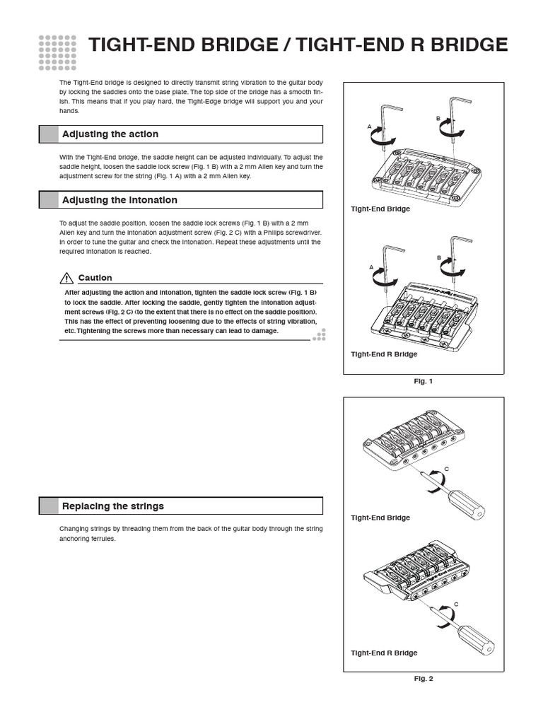 TE Bridge | PDF | Guitars | Screw