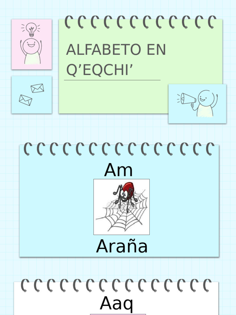 Abecedario en Q’eqchi’ | PDF