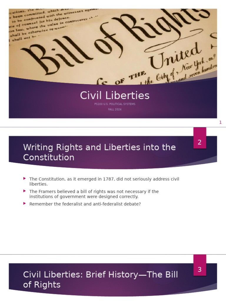 CH +4+Civil+Liberties | PDF | First Amendment To The United States ...