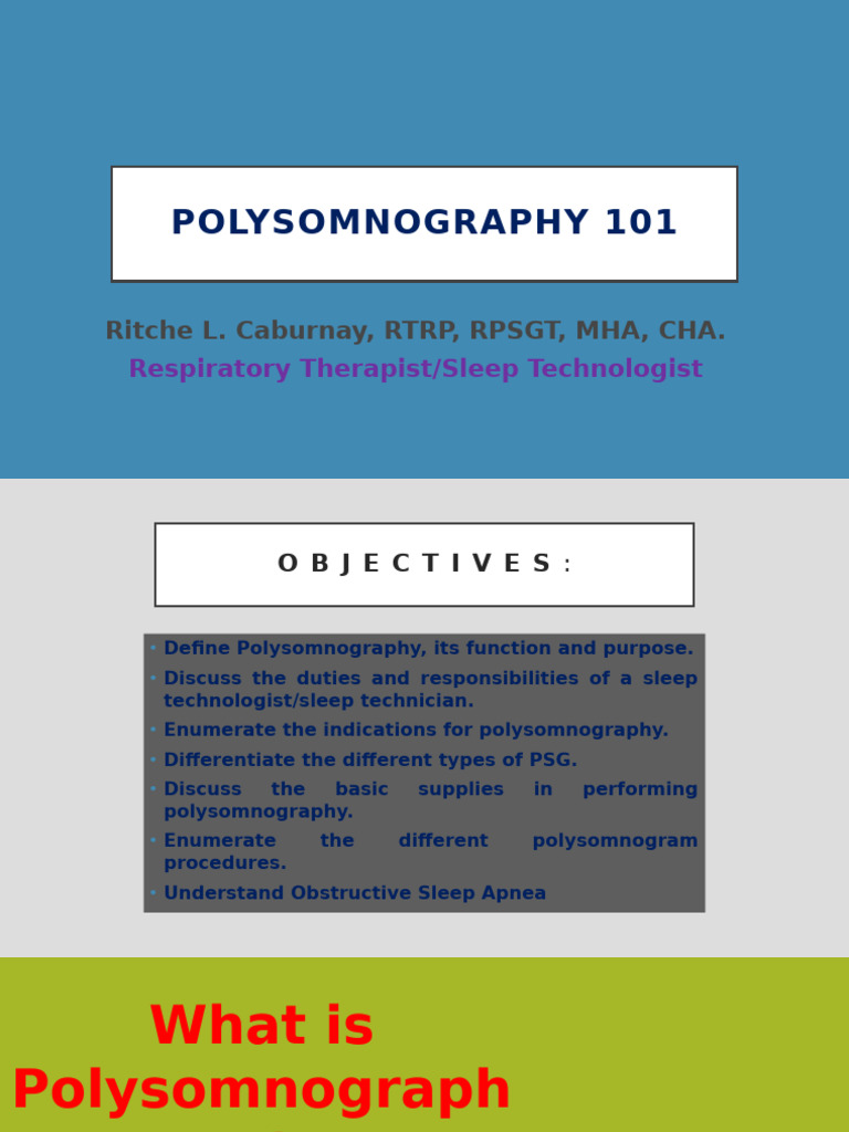Polysomnography Review1 | PDF | Sleep Apnea | Physiology