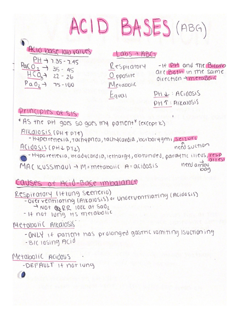 Acid Bases (Abg) | PDF