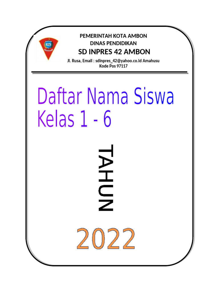 Caver Daftar Absensi Siswa | PDF