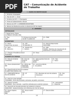 Comunicação de Acidente de Trabalho (CAT) | PDF
