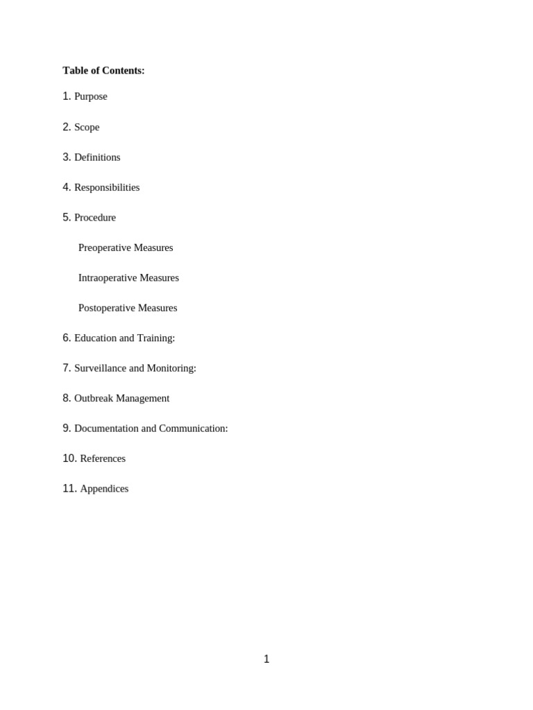 SOP For SSI Prevention APH IPC 2017 | PDF | Surgery | Wound