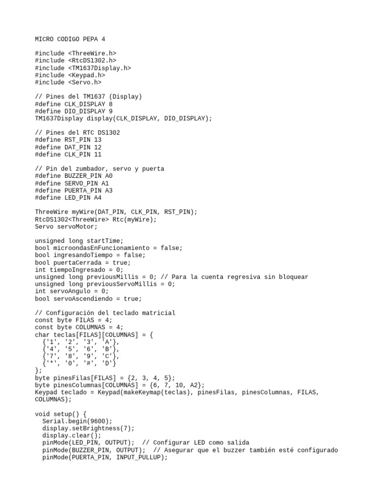 MICRO CODIGO PEPA 4 y El Calix de F | PDF