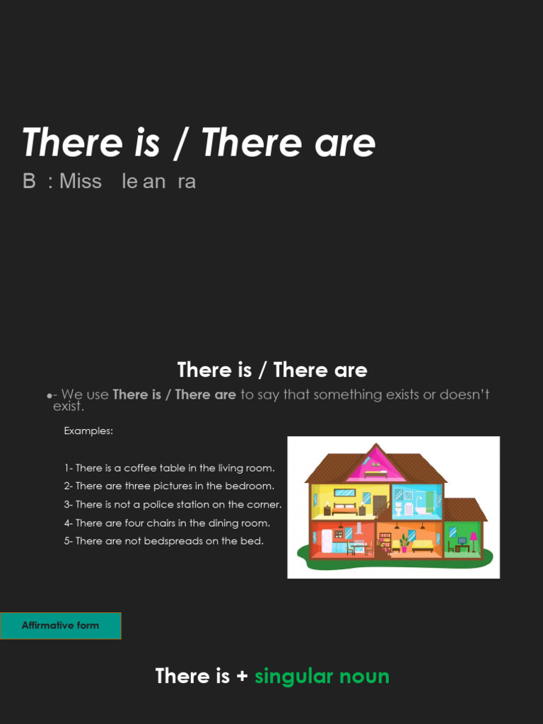 4-1.5 There Is and There Are | PDF