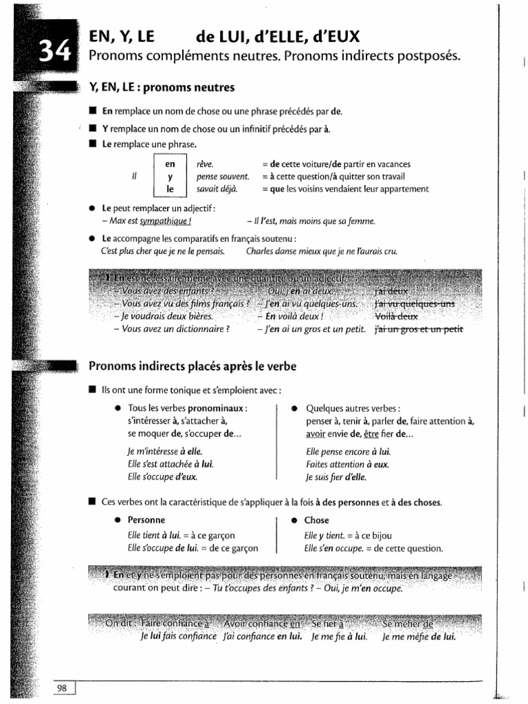 Révisions Pronoms | PDF
