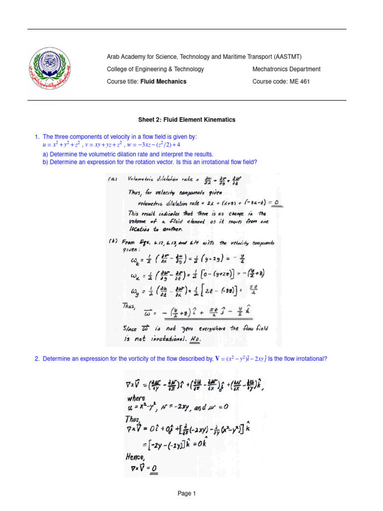 FM AAST Sheet 2 Kinematics A | PDF | Velocity | Kinematics