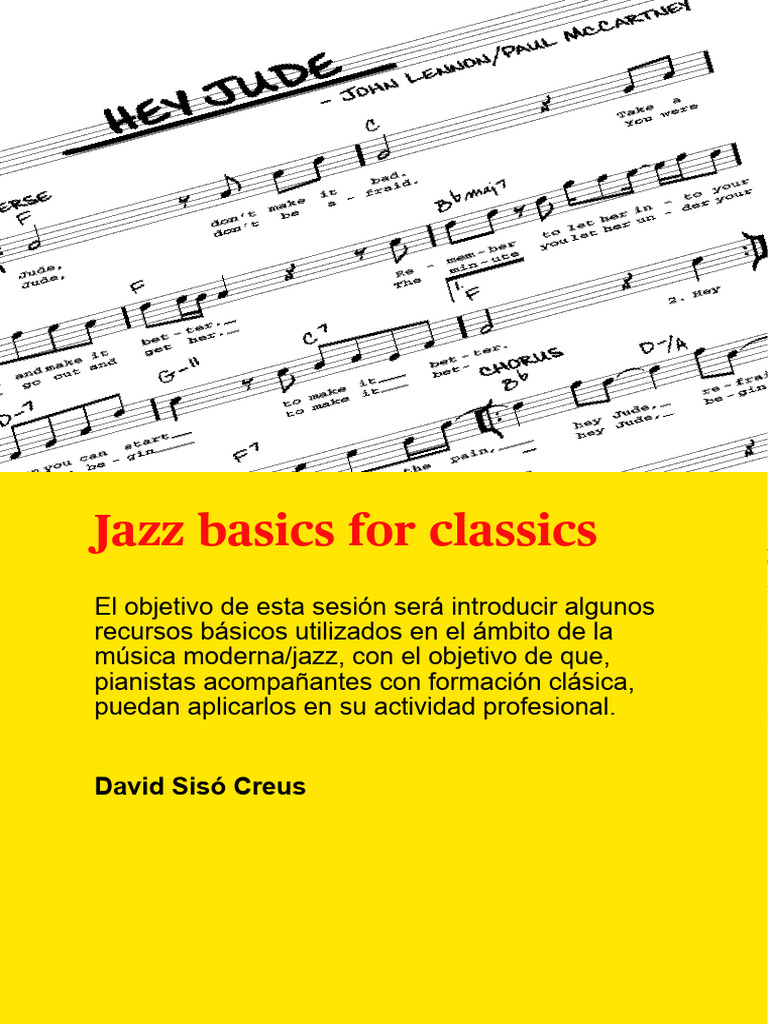Jazz Basics For Classics | PDF | Minor Scale | Mode (Music)