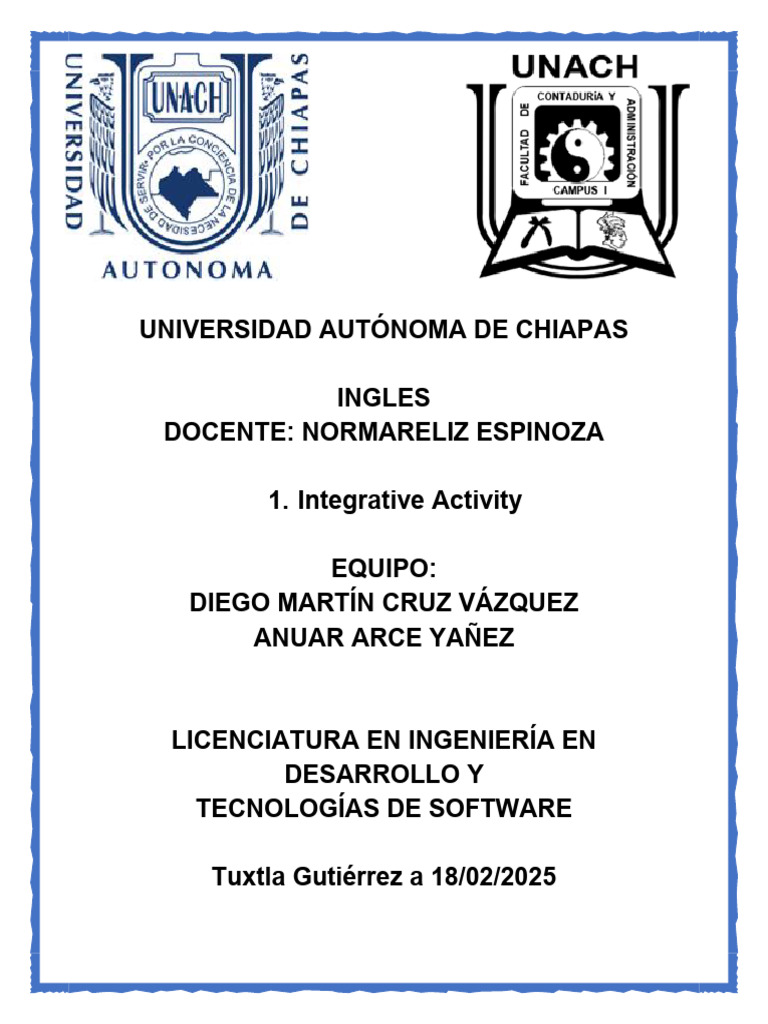 Integrative Activity - DMCV | PDF
