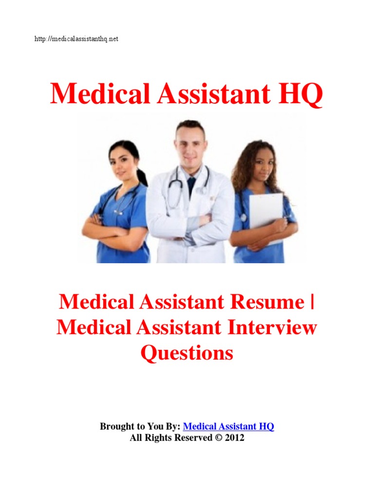 Medical Assistant Resume Medical Assistant Interview Questions | PDF ...