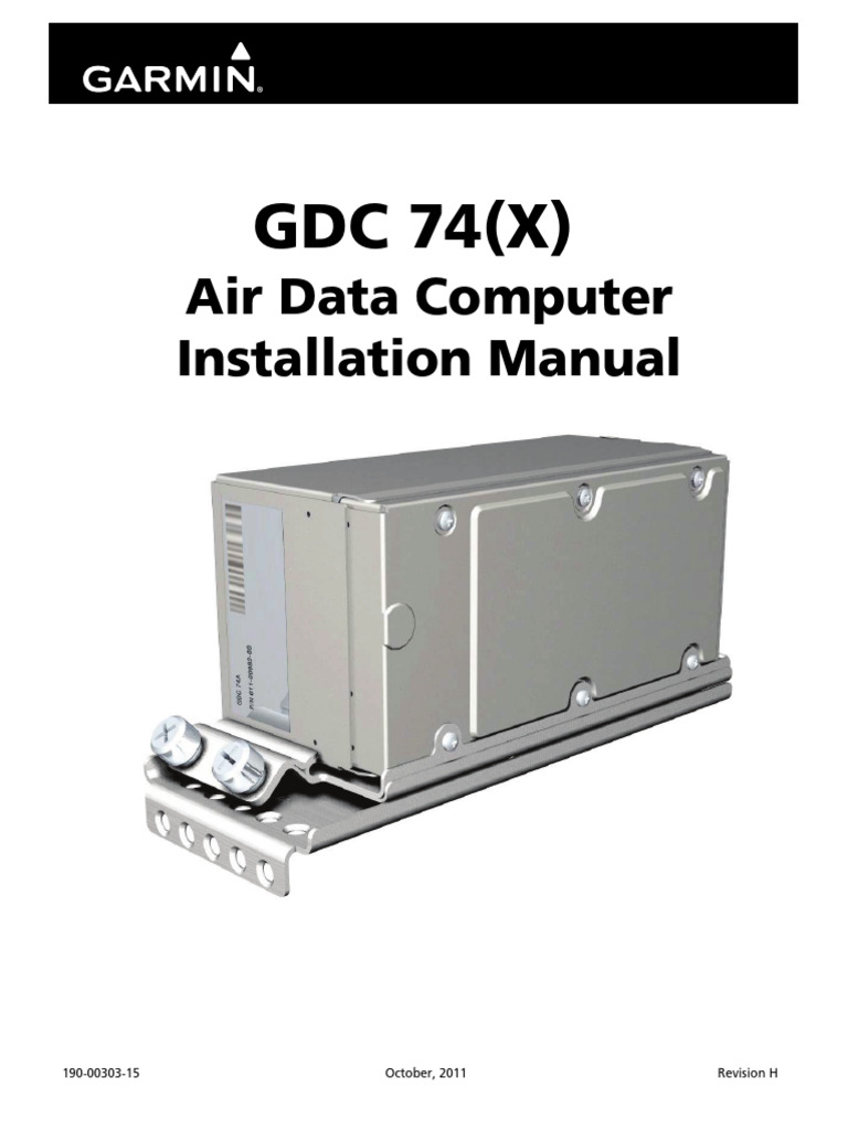 Garmin GDC 74 (X) Installation Manual 190-00303-15 Rev. H | PDF ...