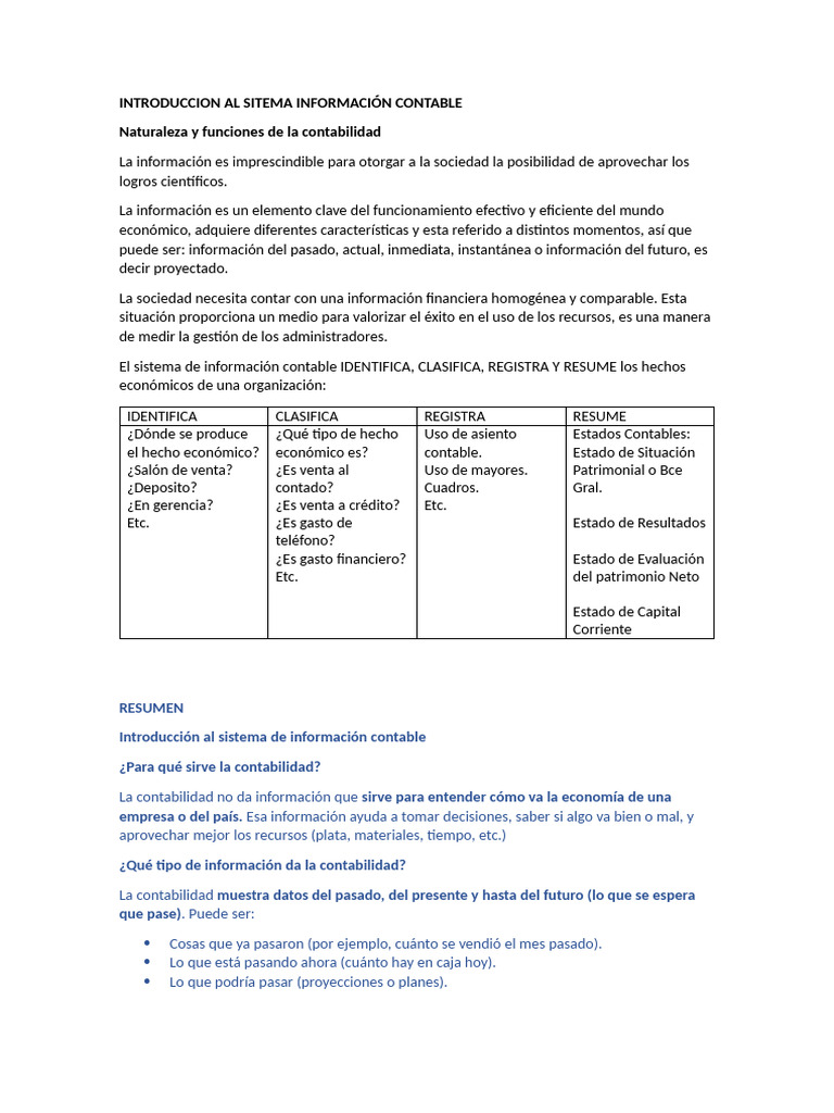 Resumen Teoria Contable | PDF | Contabilidad | Business