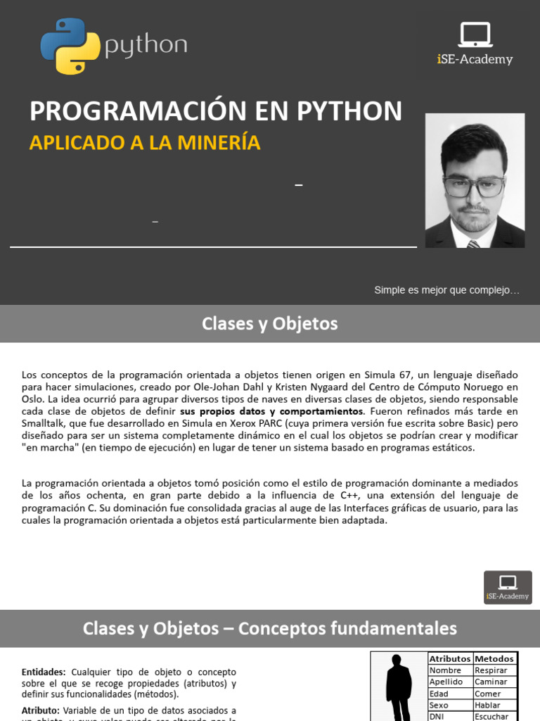 MINT Clases y Objetos | PDF | Objeto (informática) | Programación orientada a objetos