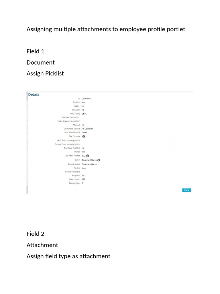 Assigning Multiple Attachments To Employee Profile Portlet | PDF