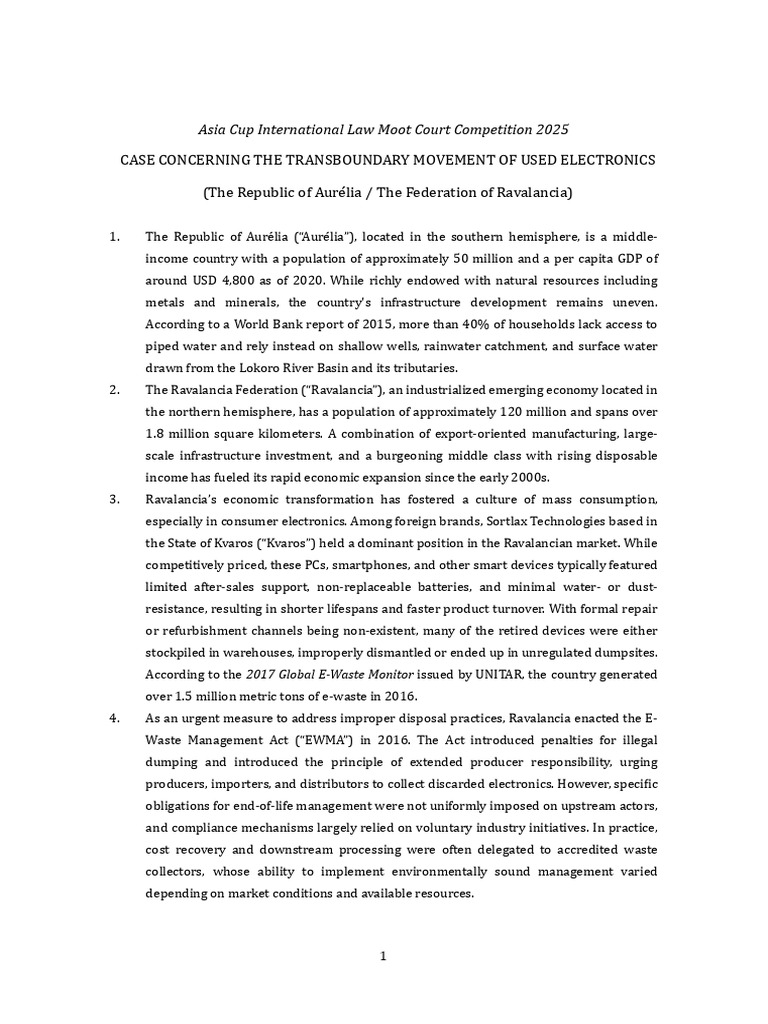 AC2025 Problem | PDF | Electronic Waste | Waste