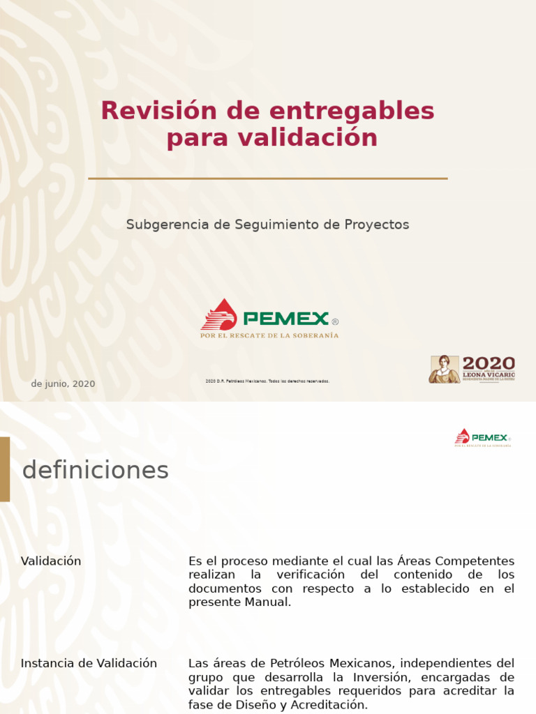 Esquema de Revisión de Entregables de FEL II | PDF | México