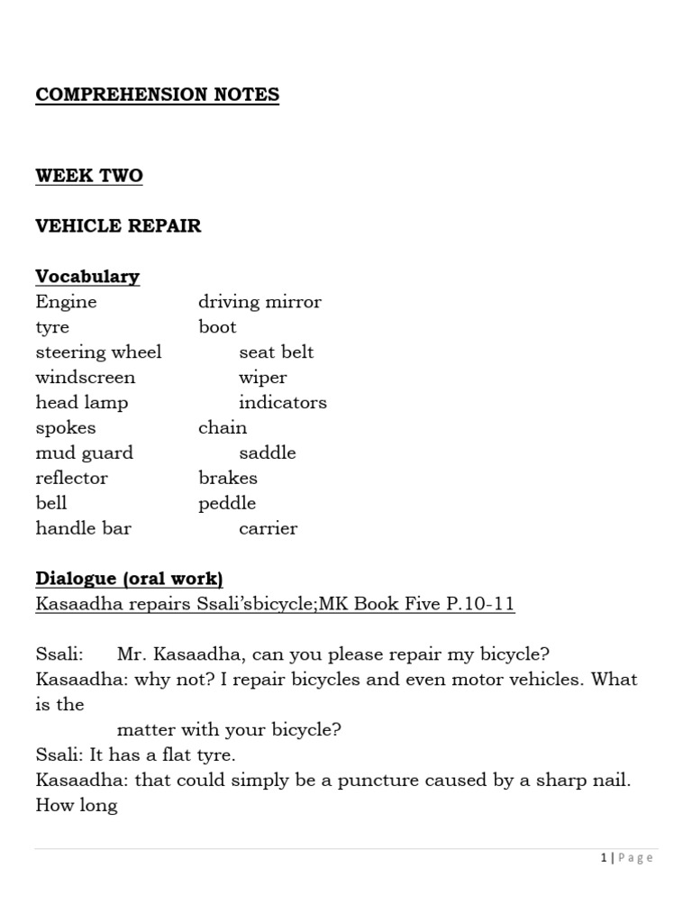P5 Comprehension Lesson Notes | PDF | Newspapers | Bus