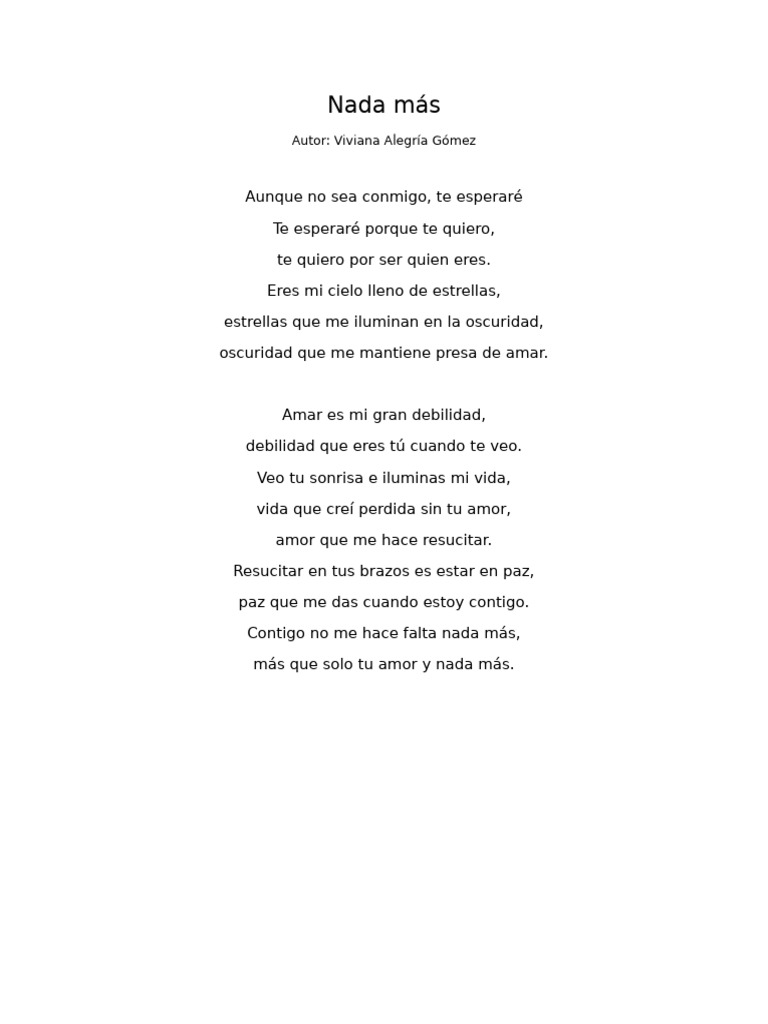 Poema de amor y esperanza | PDF