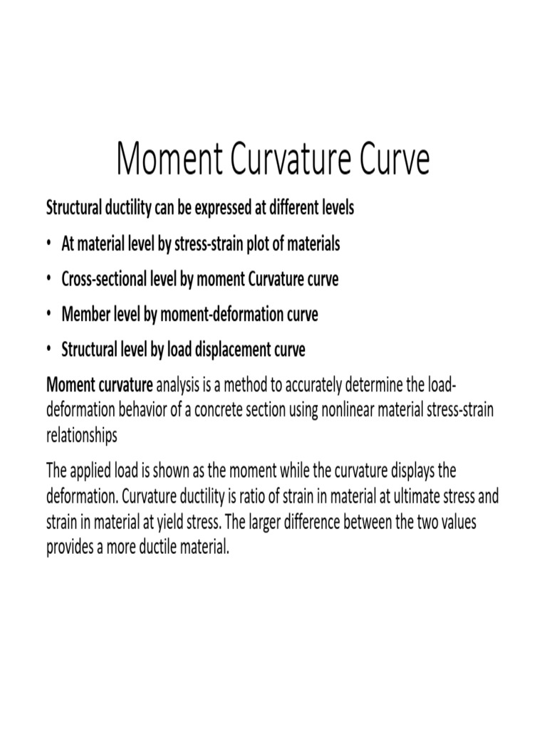 005 Moment Curvature Curve | PDF
