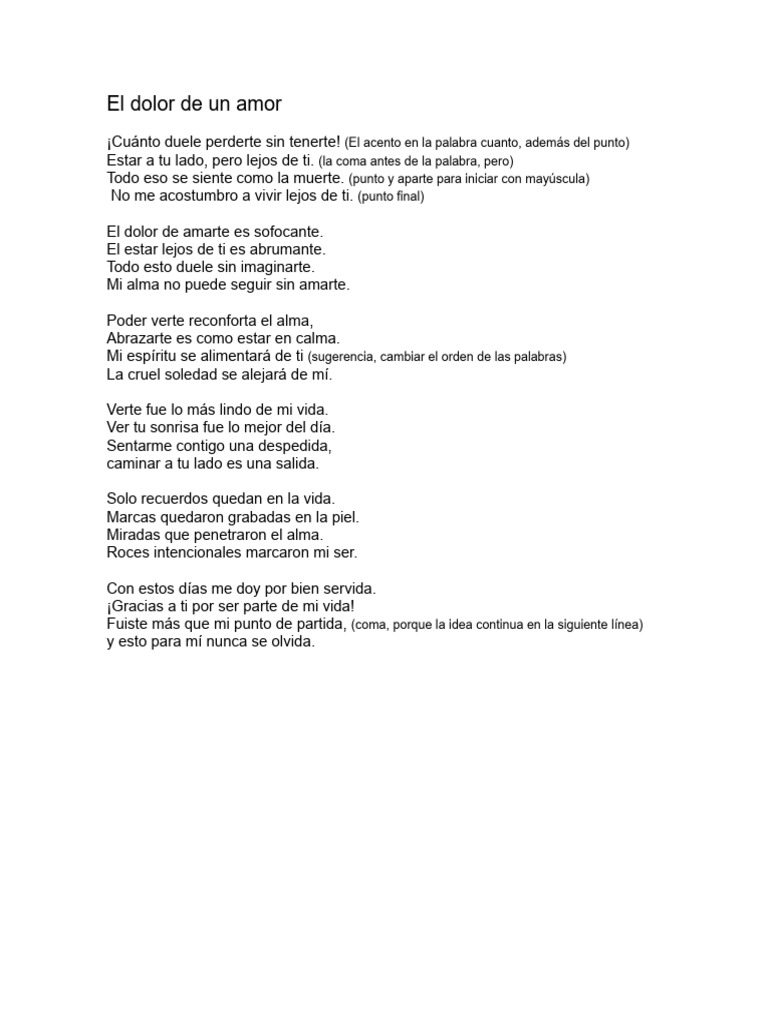 Poema Sugerencias | PDF