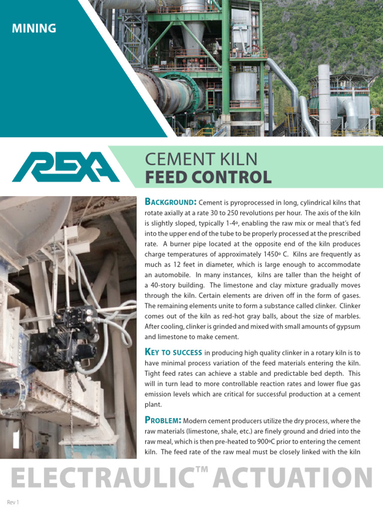 REXA AS - CKFC Cement Kiln Feed Control | PDF | Cement | Actuator