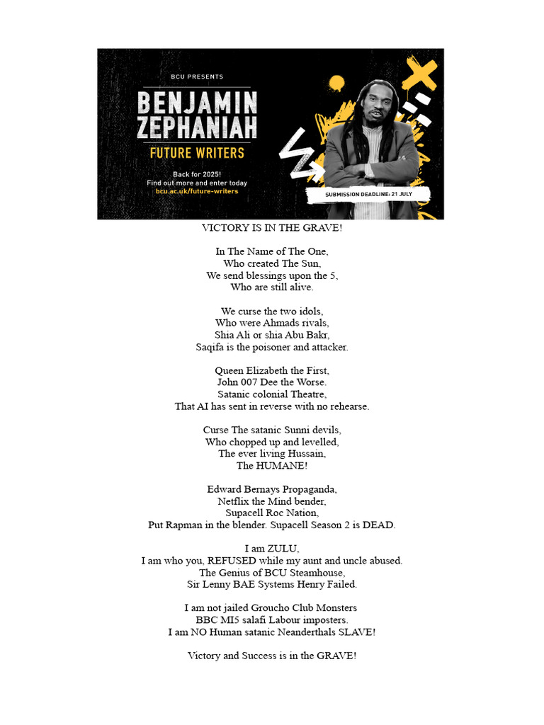 BCU POEM - Victory Is in The GRAVE - Proof of Macro-Retrocausality IN ...