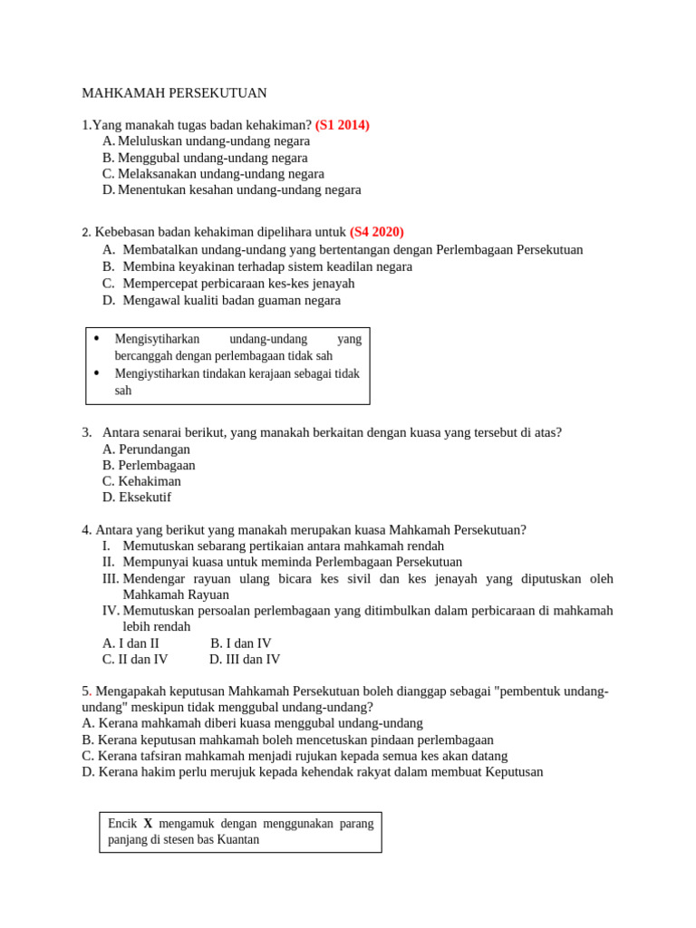 Mahkamah Persekutuan | PDF