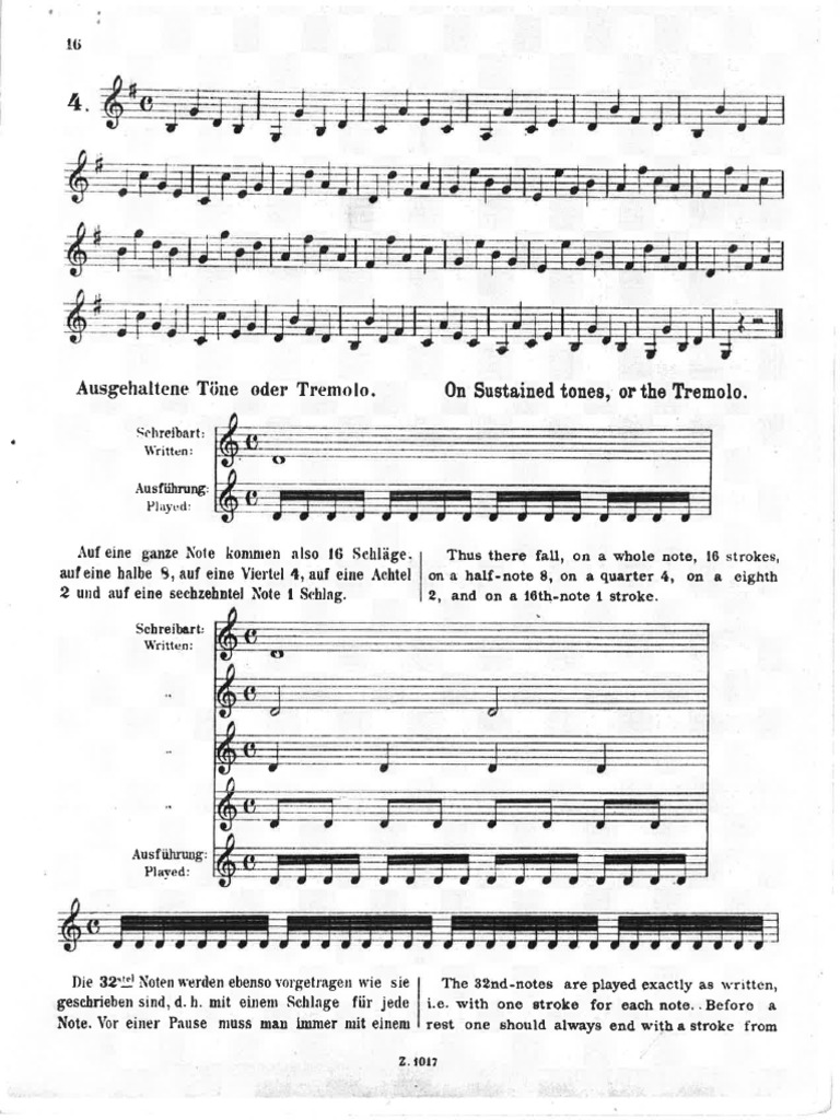 Ejercicios de Trémolo | PDF