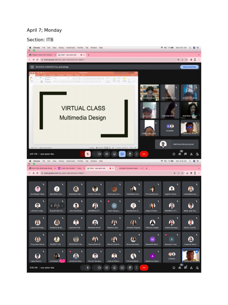 Gmeet Attendance - Revano | PDF