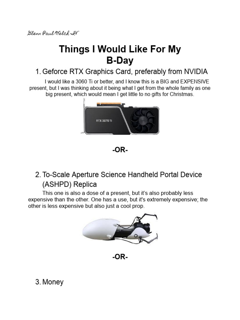 GPW List Thing | PDF