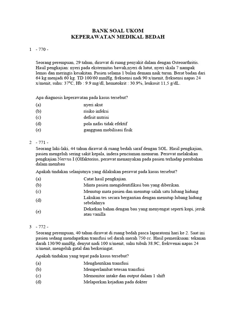 Latihan soal ukom kmb | PDF