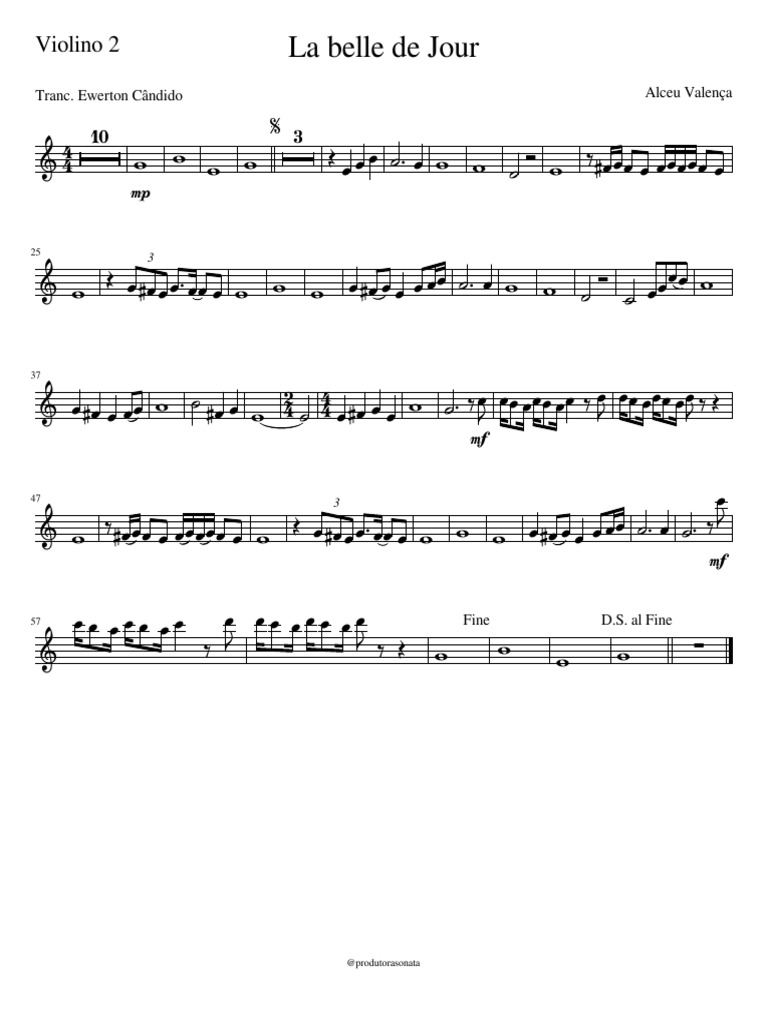 La Belle de Jour-Violino 2 | PDF
