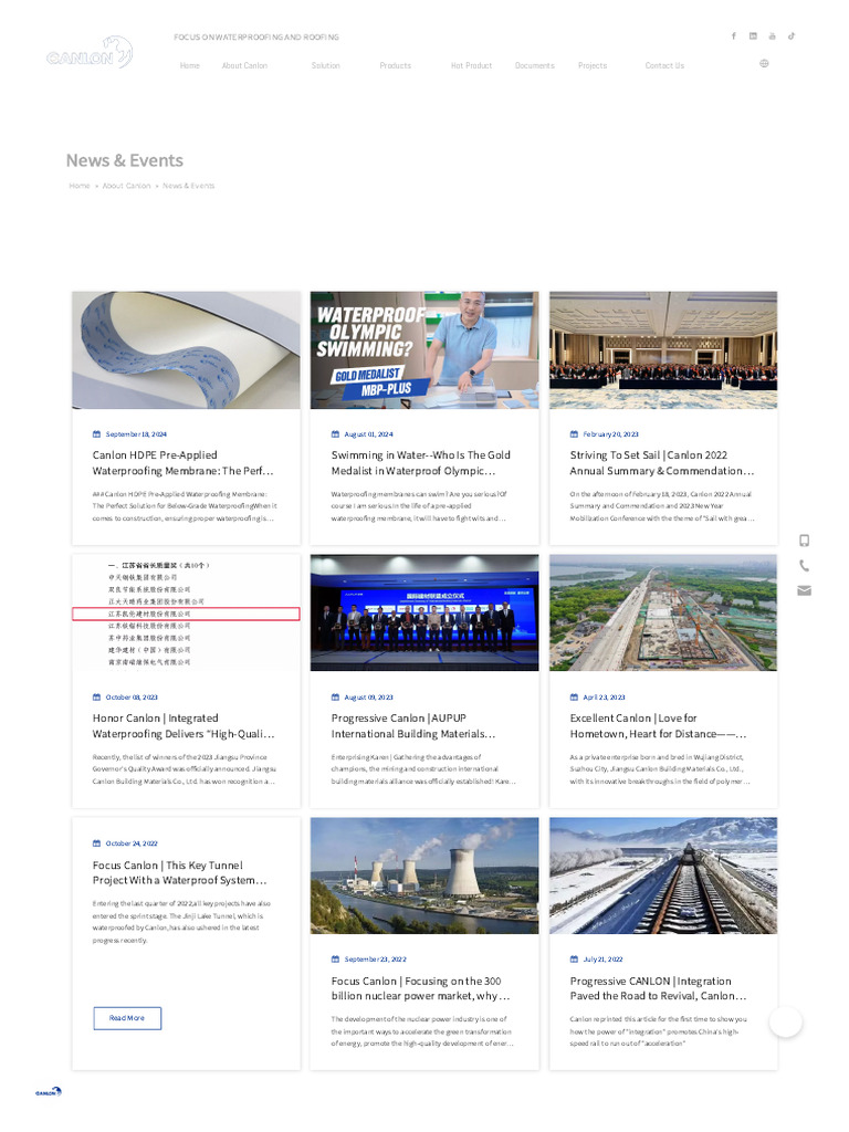 Pre-Applied Waterproofing Membrane News - Canlon | PDF | Building ...