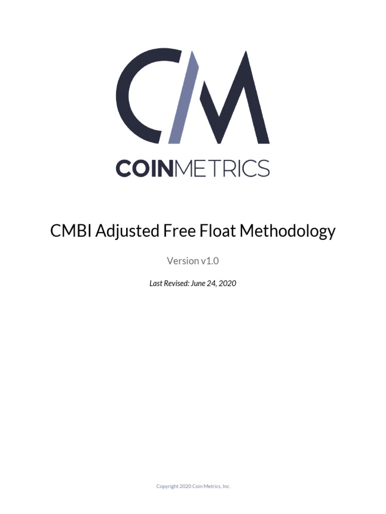 CMBI Adjusted Free Float Methodology v1.0 | PDF | Cryptocurrency ...