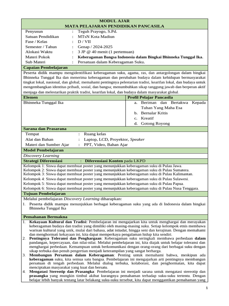 Modul BAB 4 - 2 Discovery Learning | PDF