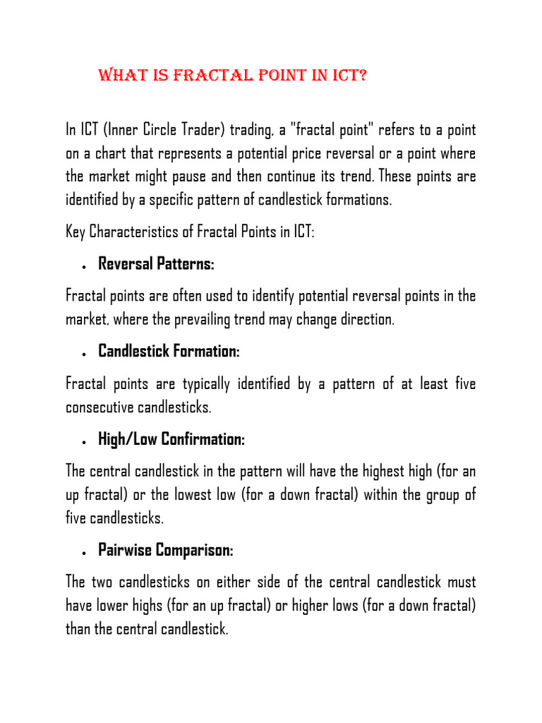 What Is Fractal Point in Ict | PDF