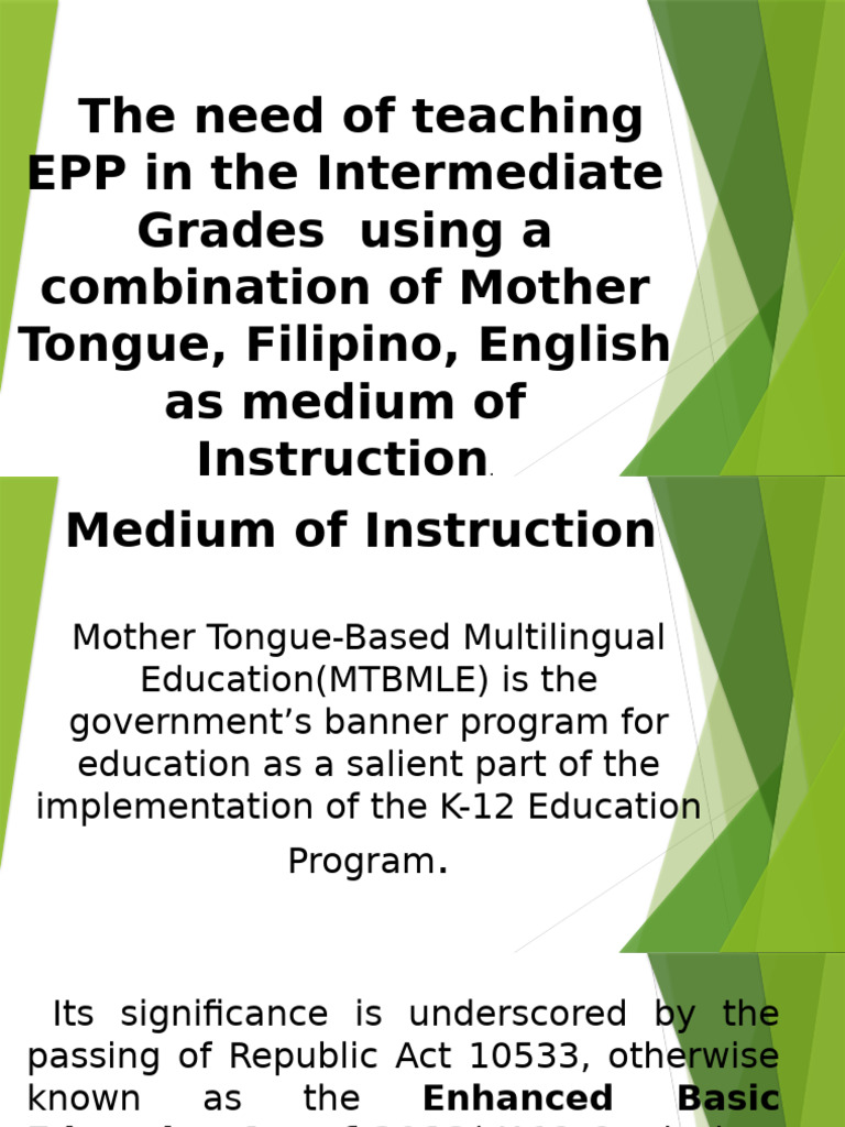 Medium of Instraction | PDF | Second Language | First Language