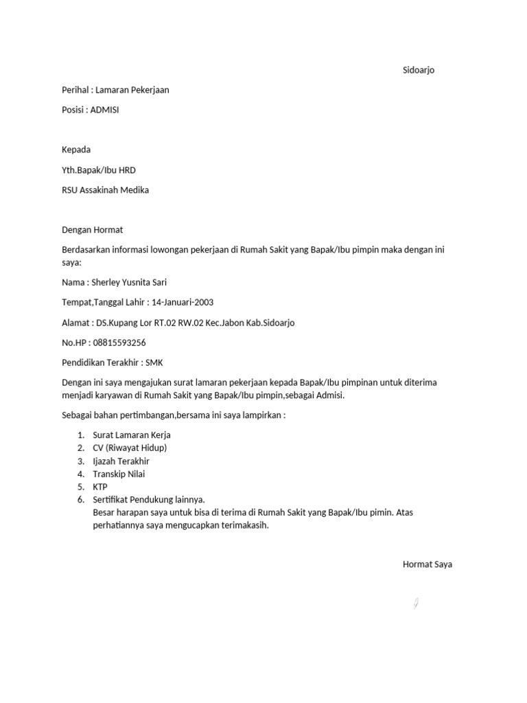 RS. Assakinah | PDF