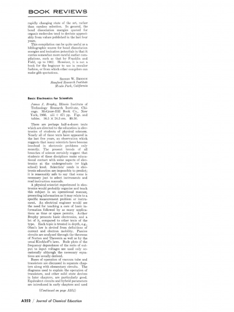 Basic Electronics For Scientists Brophy James J - Compress | PDF | Transistor | Electrical Network
