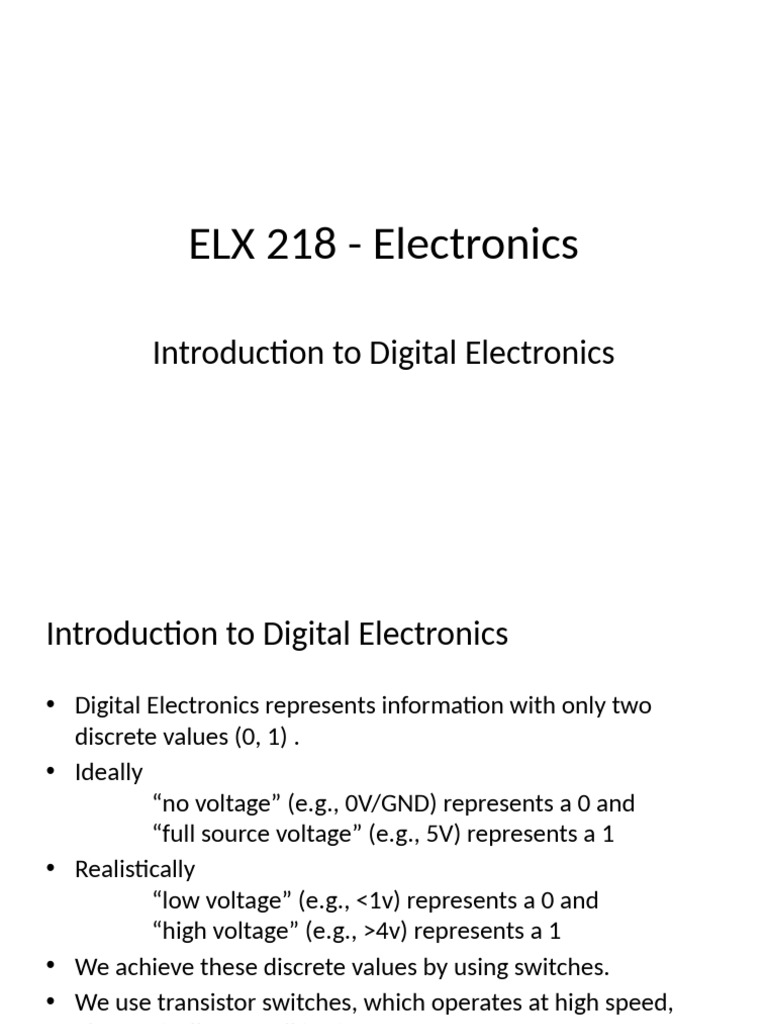 CHAPTER 1 - Basic | PDF | Logic Gate | Digital Electronics