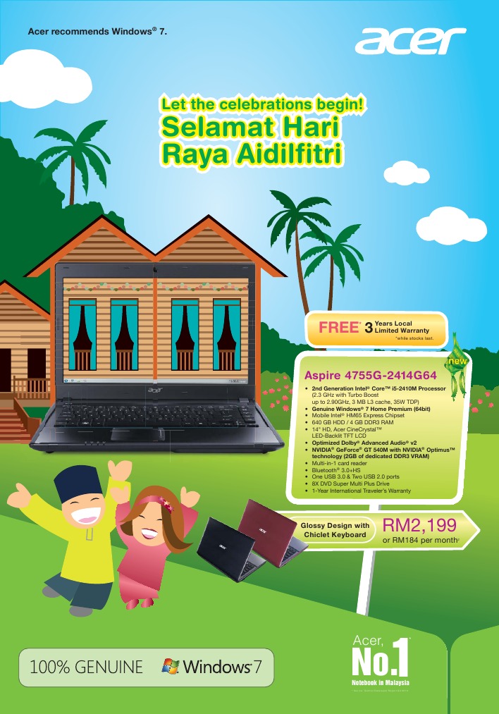 Acer Laptop Malaysia Catalog 2011 | PDF | Intel | Advanced Micro Devices