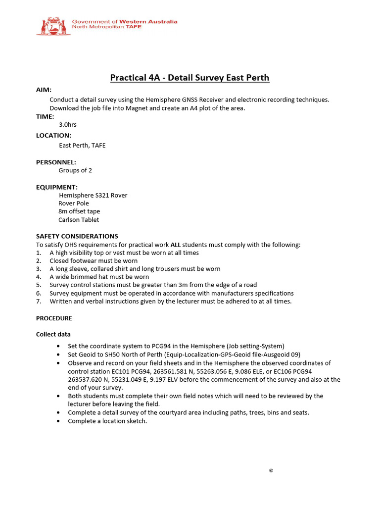 Practical 4A - Detail Survey East Perth | PDF | Fashion | Clothing
