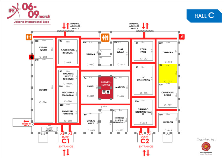 Floor Plan Hall C - IfEX 2025 (Publish) | PDF