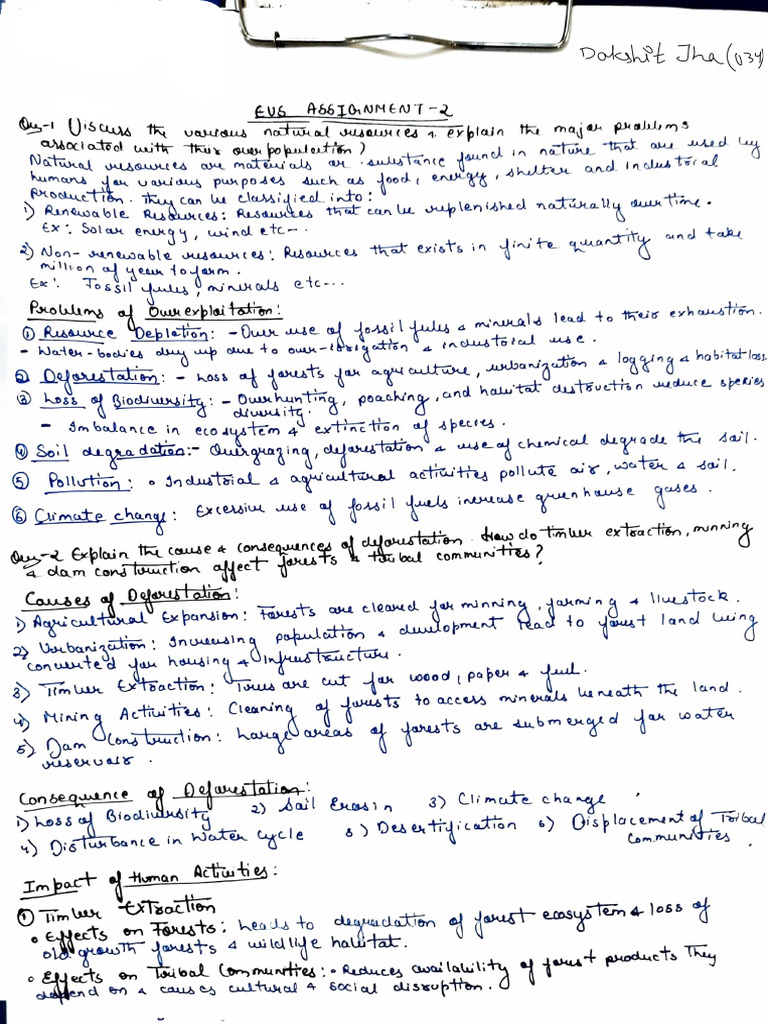 EVS Assignment DJ | PDF